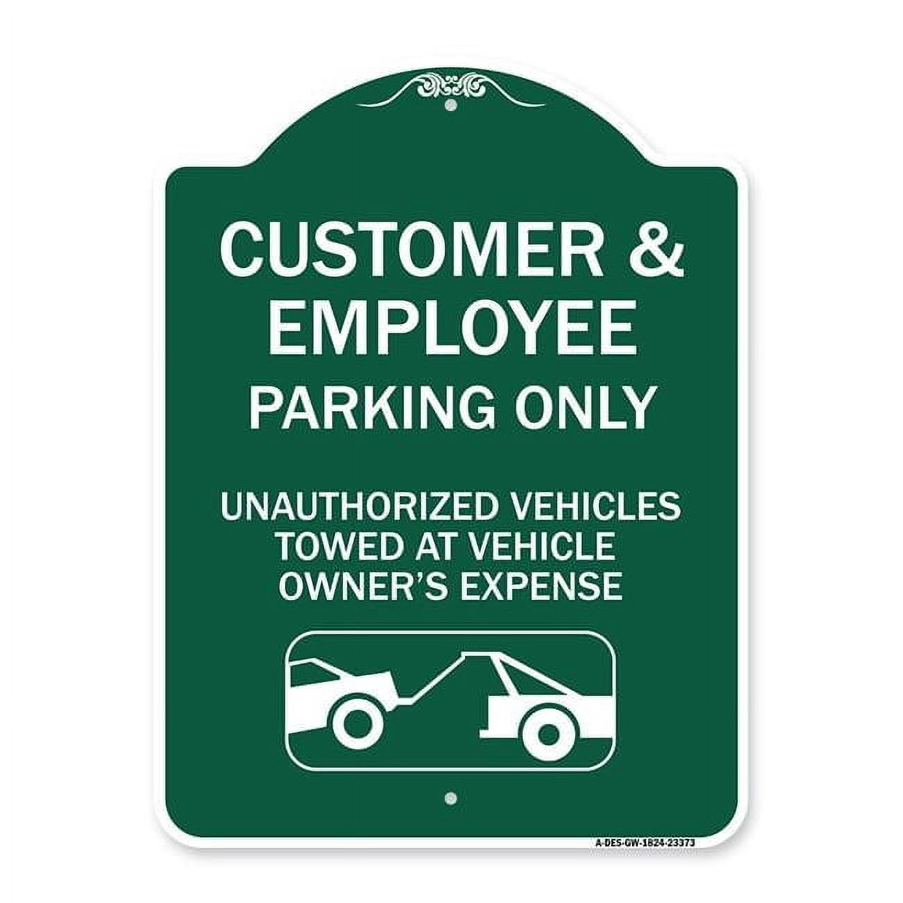 SignMission 18 x 24 in. Designer Series Sign - Parking Restriction Sign ...