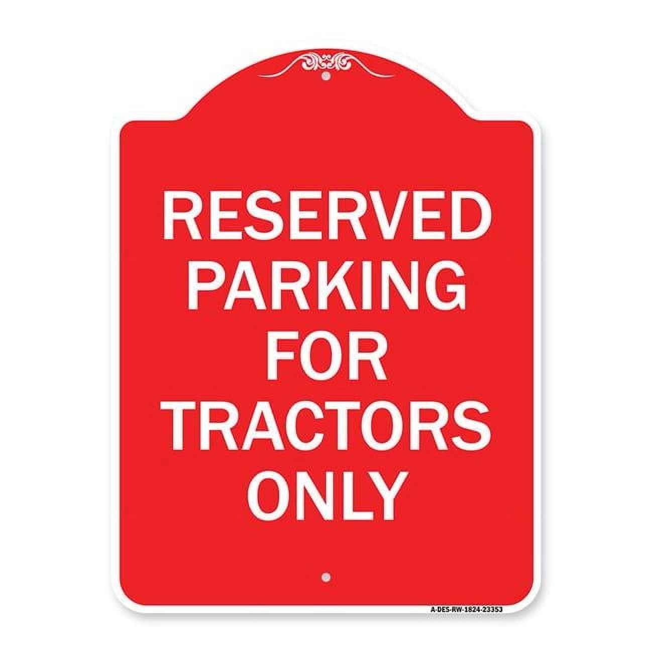 SignMission Designer Series Sign - Parking Space Reserved Sign Parking ...