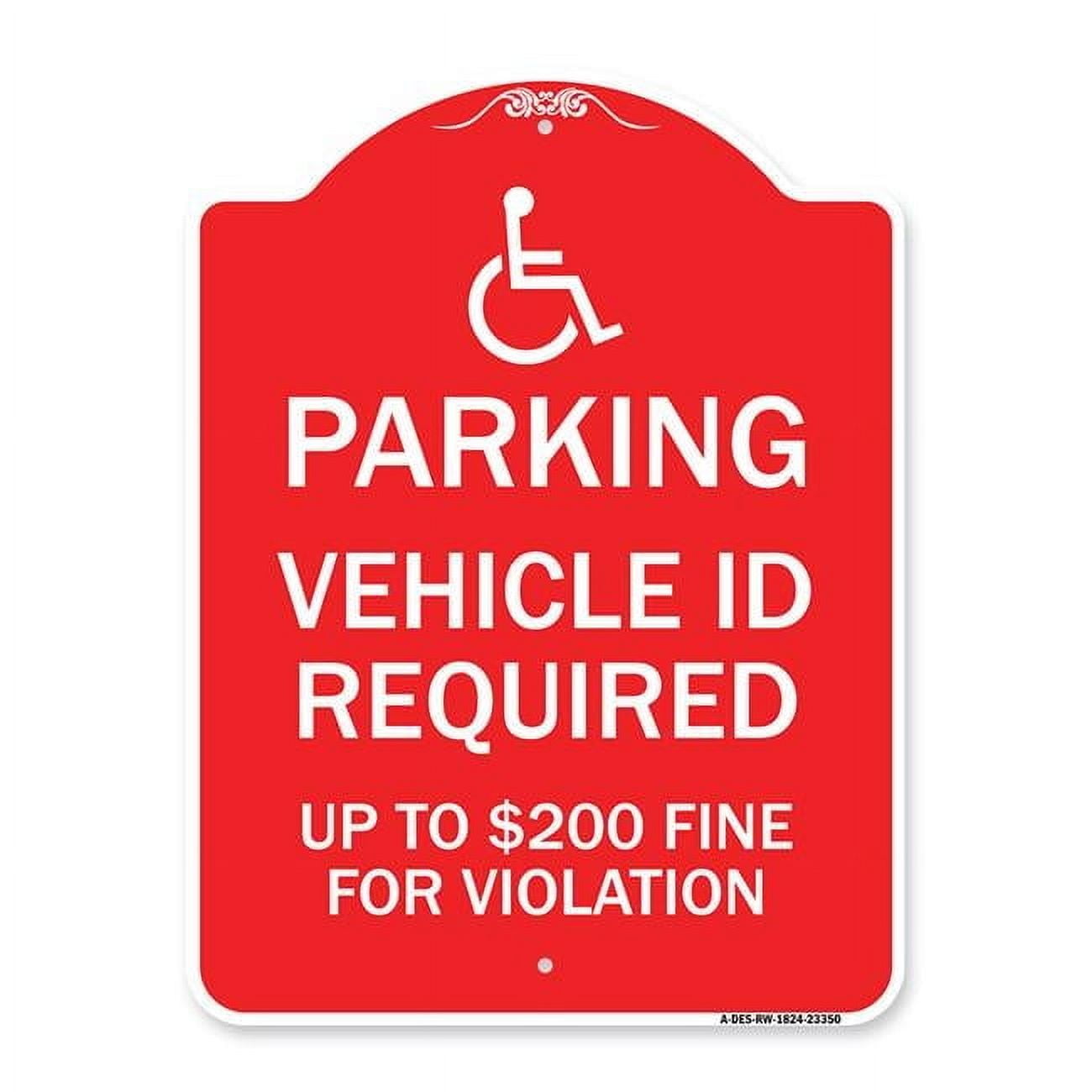 SignMission A-DES-RW-1824-23350 18 x 24 in. Designer Series Sign ...