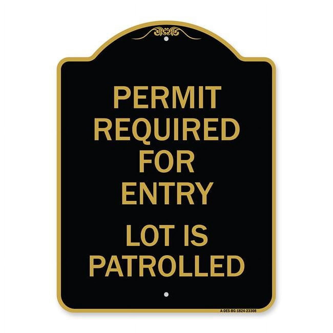 SignMission A-DES-BG-1824-23308 18 x 24 in. Designer Series Sign ...