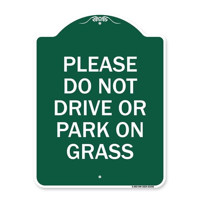 SignMission 18 x 24 in. Designer Series Sign - Please Do Not Drive or ...