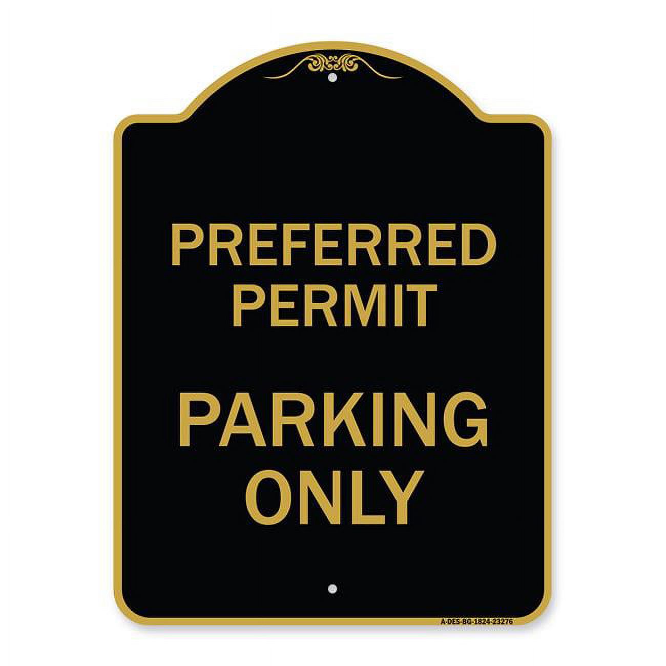 SignMission 18 x 24 in. Designer Series Sign - Preferred Permit Parking ...