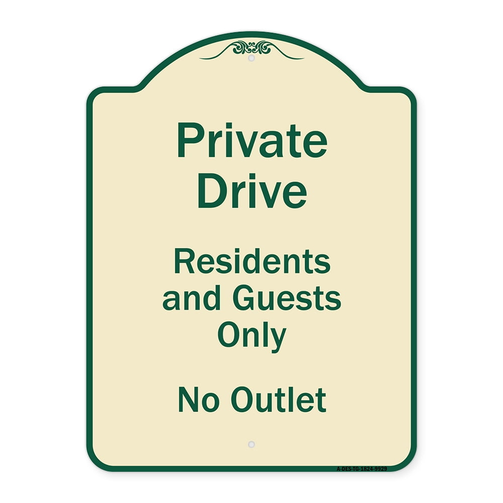 SignMission A-DES-TG-1824-9929 18 x 24 in. Designer Series Sign ...
