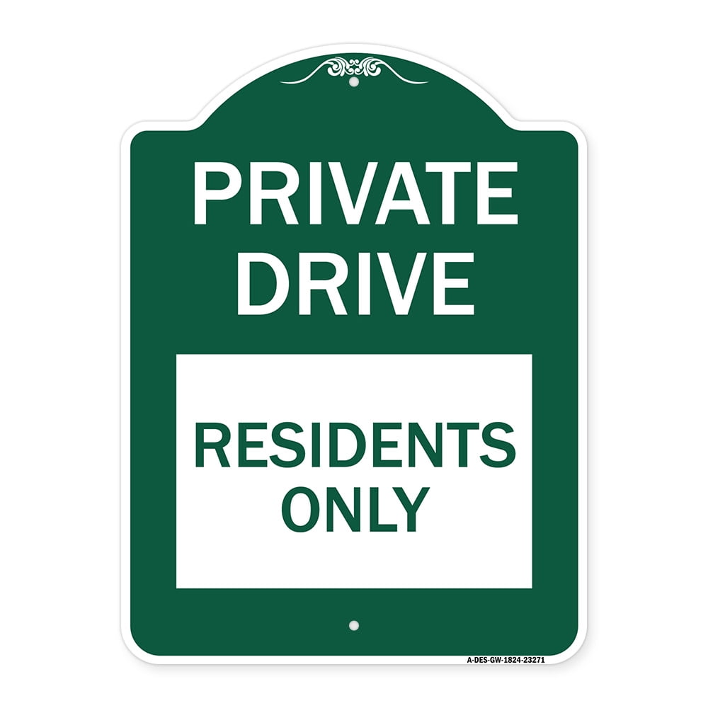 SignMission A-DES-GW-1824-23271 18 x 24 in. Designer Series Sign ...