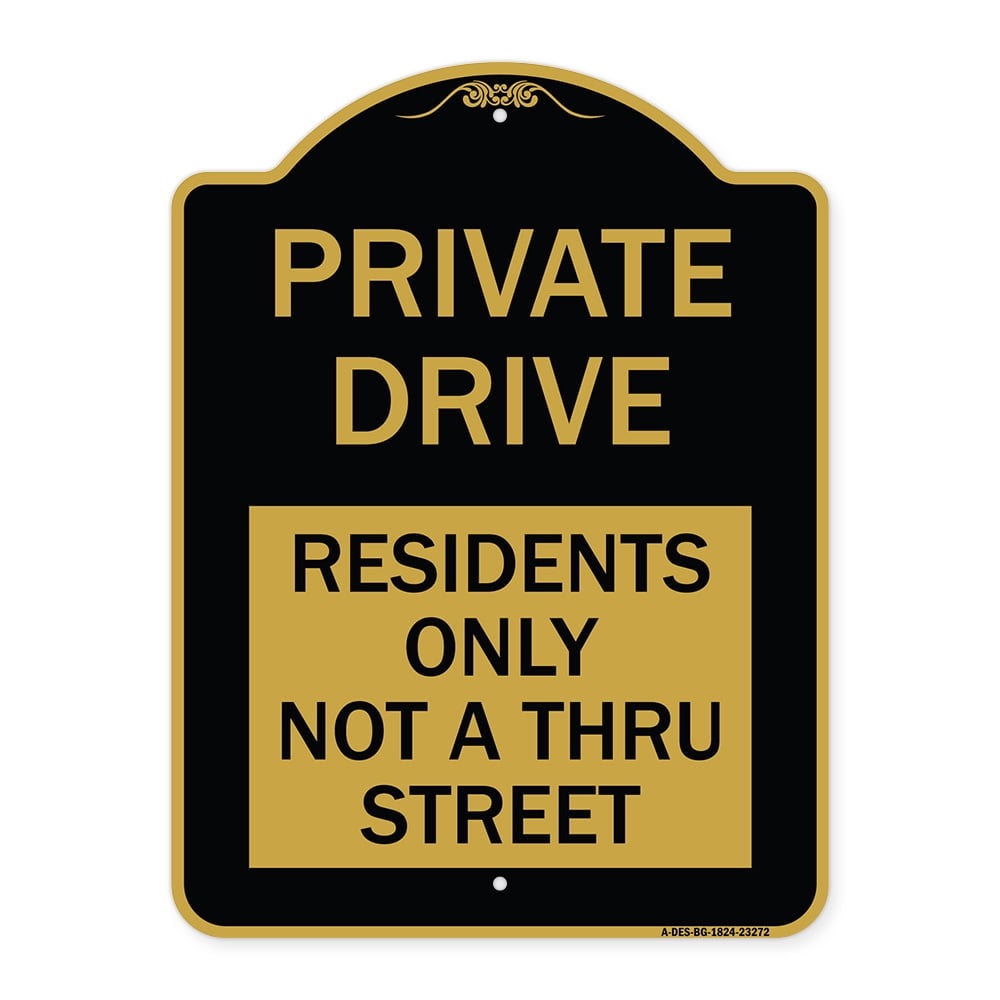 SignMission A-DES-BG-1824-23272 18 x 24 in. Designer Series Sign ...