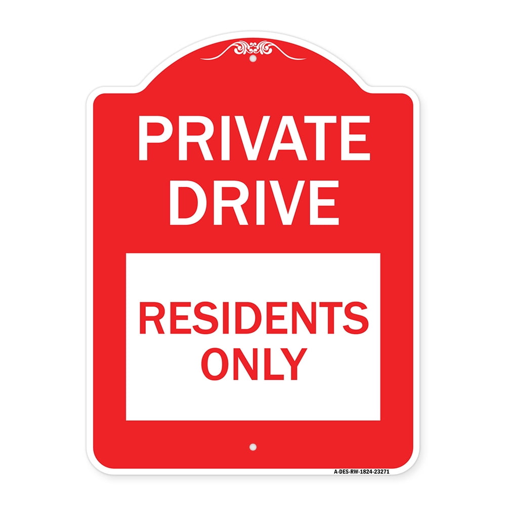 SignMission Designer Series Sign - Private Drive Sign Private Drive ...