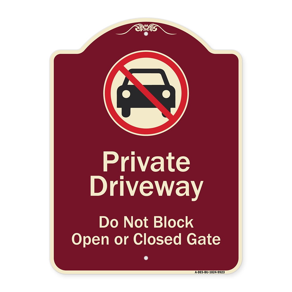 SignMission A-DES-BU-1824-9923 18 x 24 in. Designer Series Sign ...