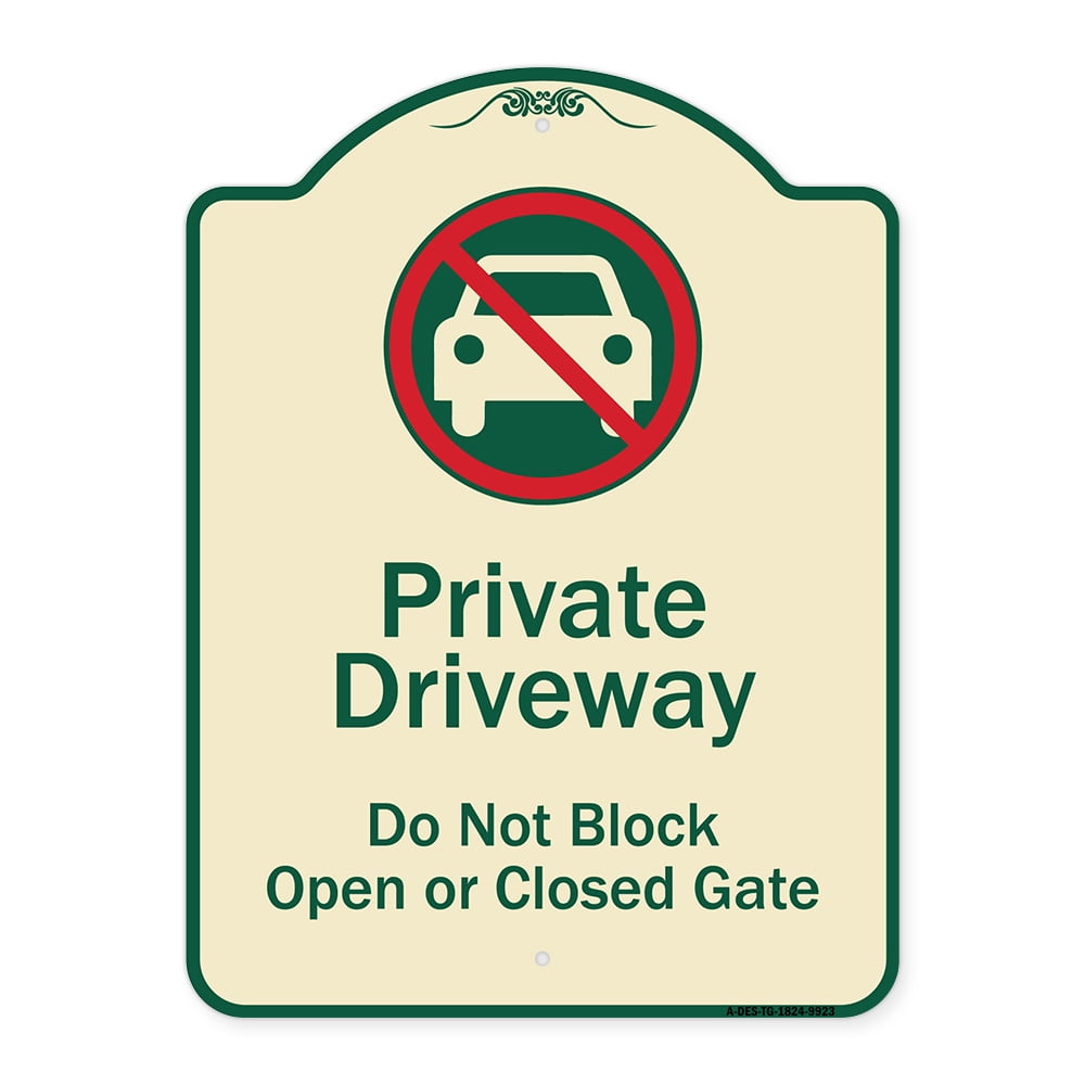 SignMission A-DES-TG-1824-9923 18 x 24 in. Designer Series Sign ...
