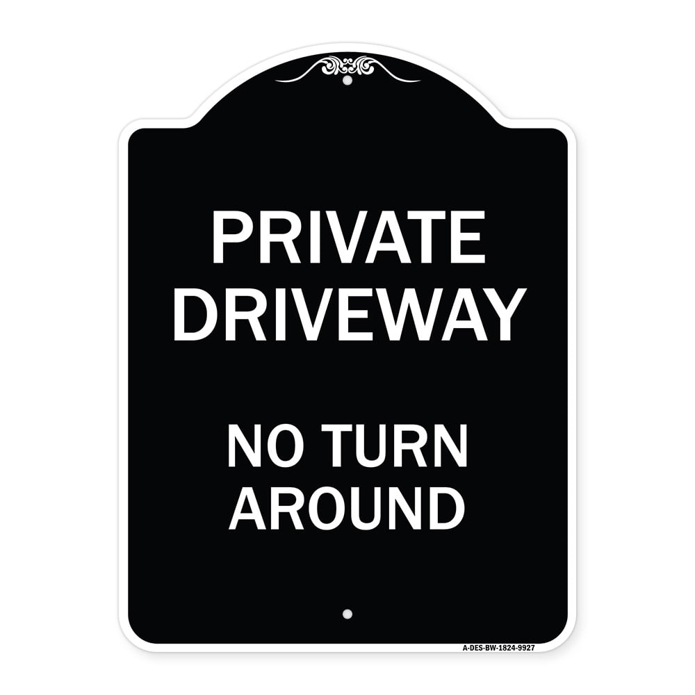 SignMission A-DES-BW-1824-9927 18 x 24 in. Designer Series Sign ...