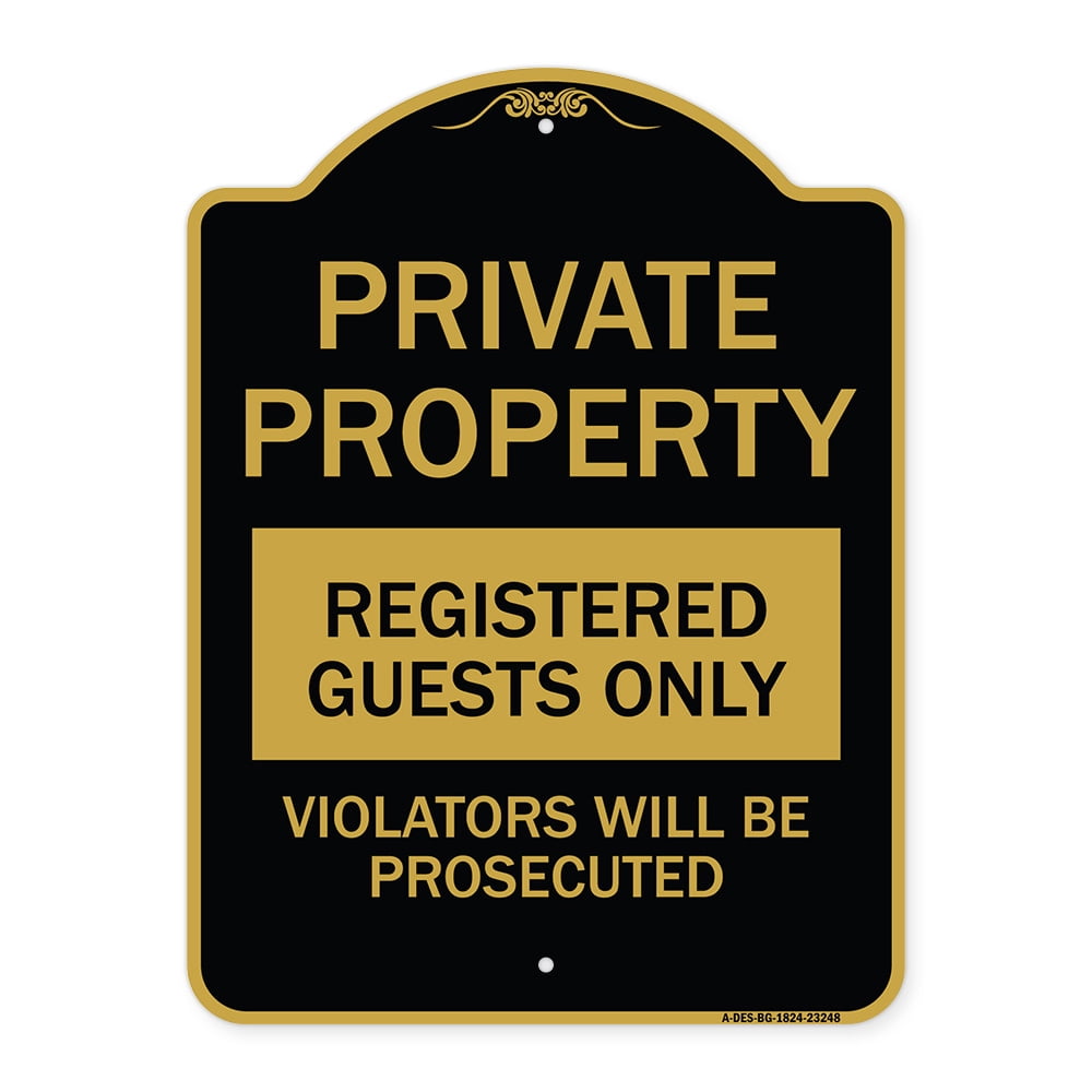 SignMission A-DES-BG-1824-23248 18 x 24 in. Designer Series Sign ...