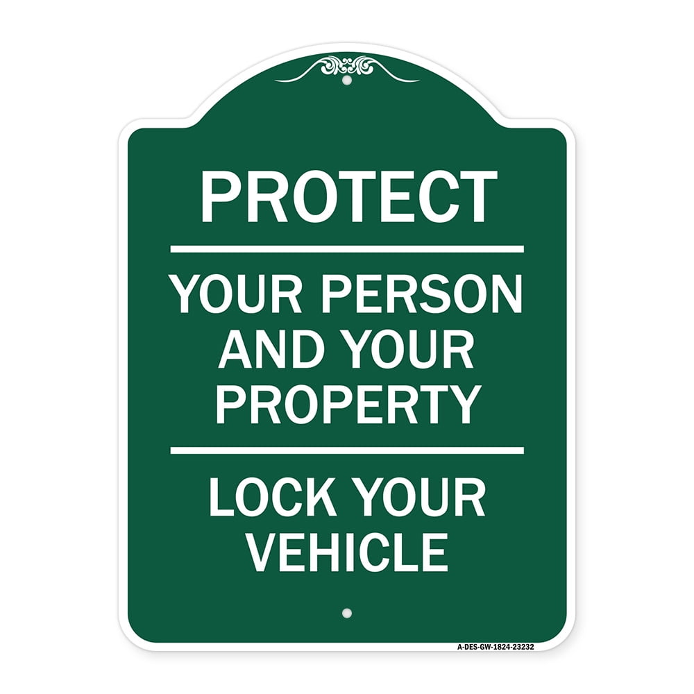 SignMission Designer Series Sign - Protect Your Person and Your ...