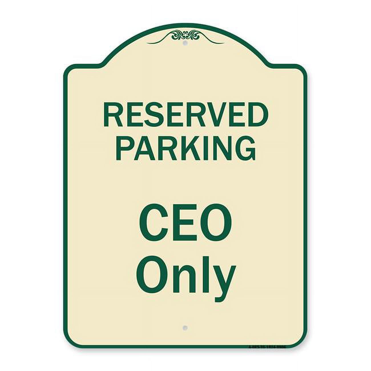 SignMission 18 x 24 in. Designer Series Sign - Reserved Parking CEO ...