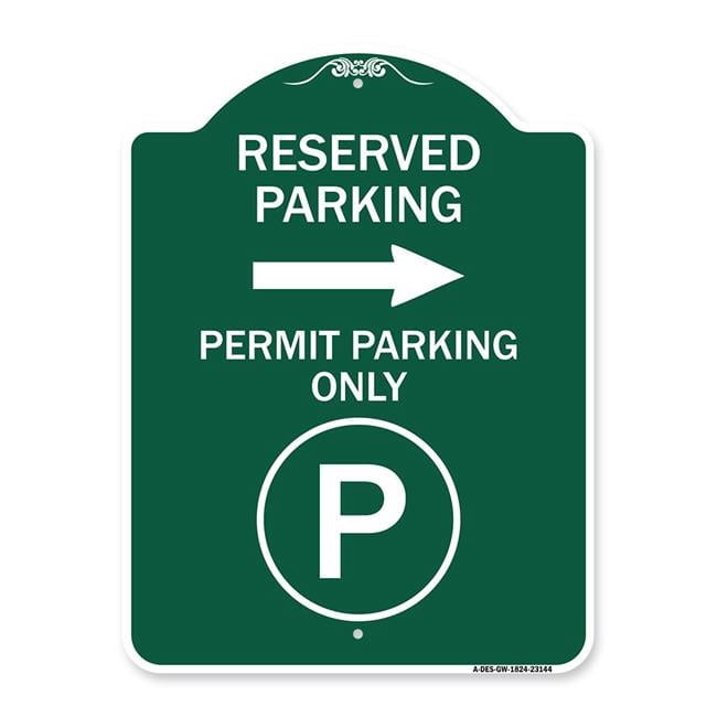 SignMission A-DES-GW-1824-23144 18 x 24 in. Designer Series Sign ...