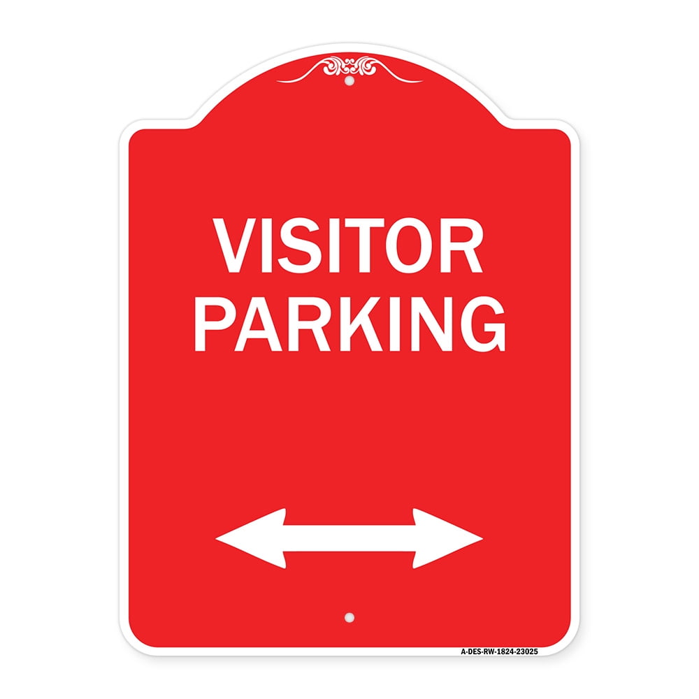SignMission Designer Series Sign - Reserved Parking Sign Visitor ...