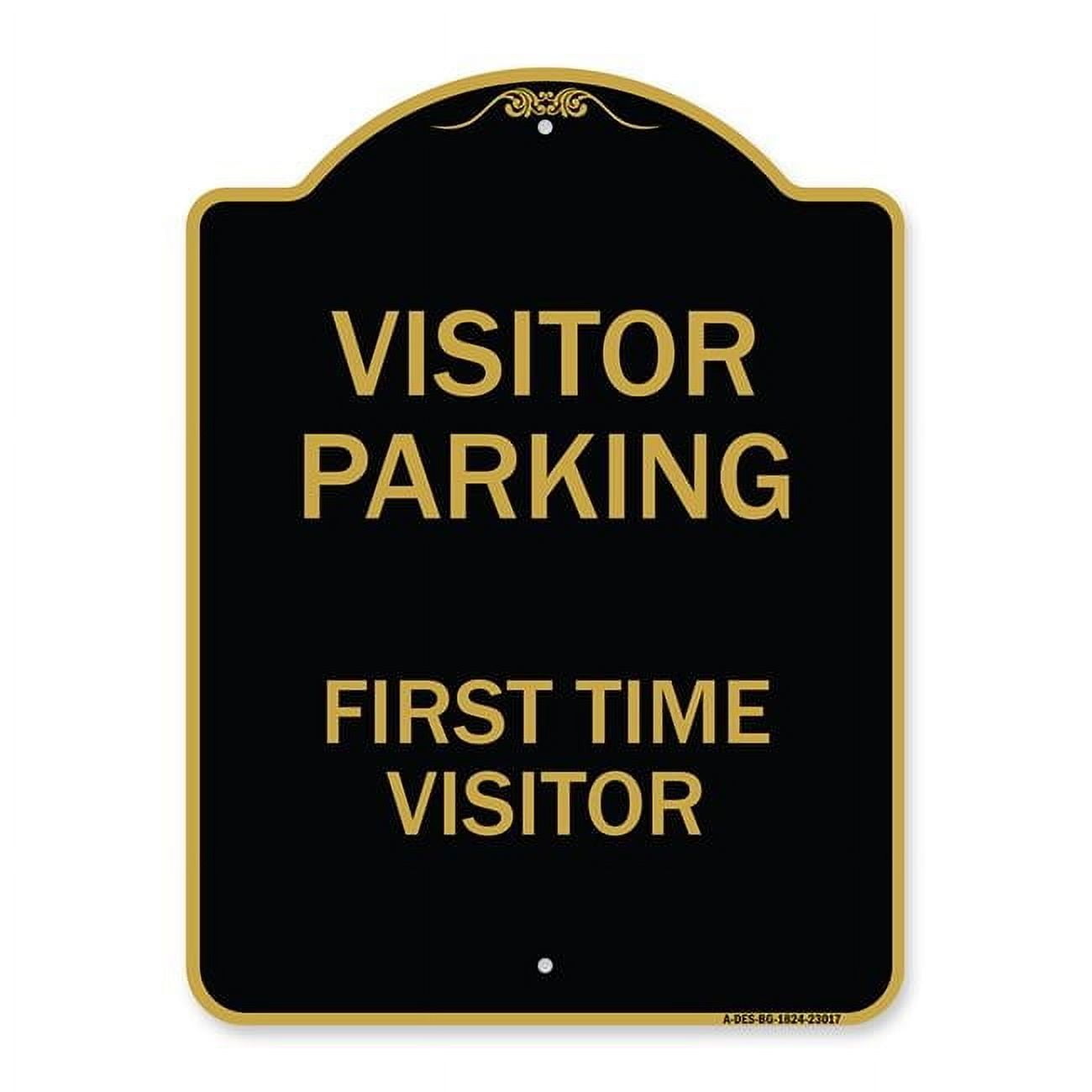 SignMission Designer Series Sign - Reserved Parking Sign Visitor ...