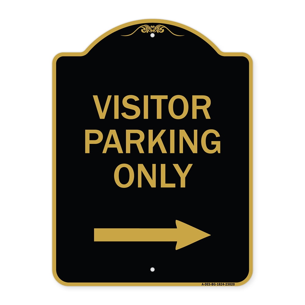 SignMission Designer Series Sign - Reserved Parking Sign Visitor ...