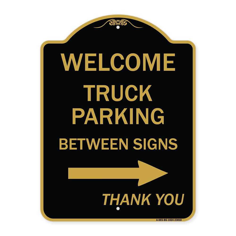 SignMission Designer Series Sign - Reserved Parking Sign Welcome Truck ...