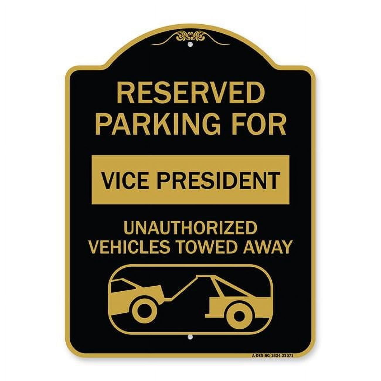 SignMission A-DES-BG-1824-23071 18 x 24 in. Designer Series Sign ...