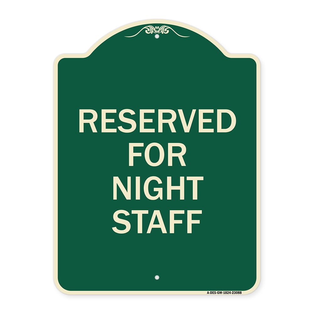 SignMission 18 x 24 in. Designer Series Sign - Reserved Parking for ...