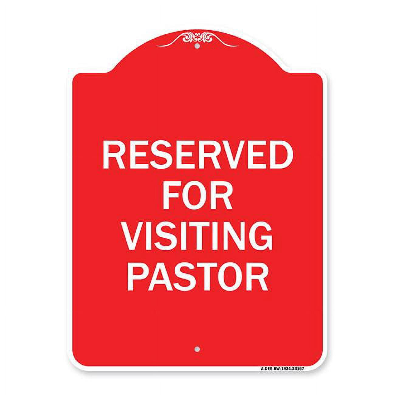 SignMission 18 x 24 in. Designer Series Sign - Reserved for Visiting ... SignMission 18 x 24 in. Designer Series Sign - Reserved for Visiting ...