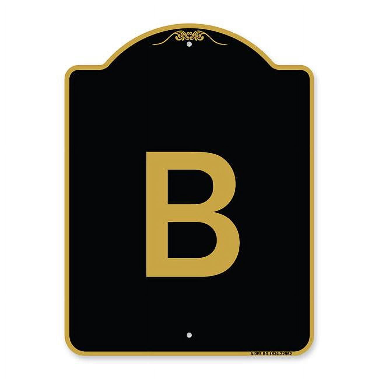 SignMission 18 x 24 in. Designer Series Sign - Sign with Letter B ...