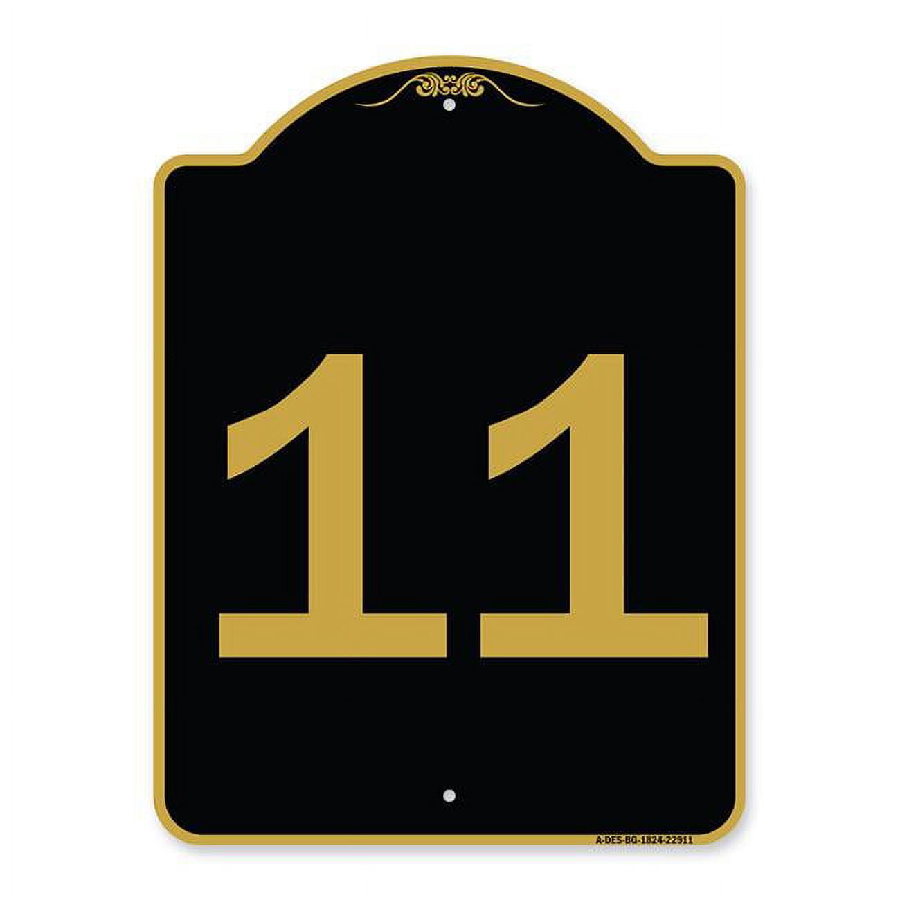 SignMission 18 x 24 in. Designer Series Sign - Sign with Number 11 ...