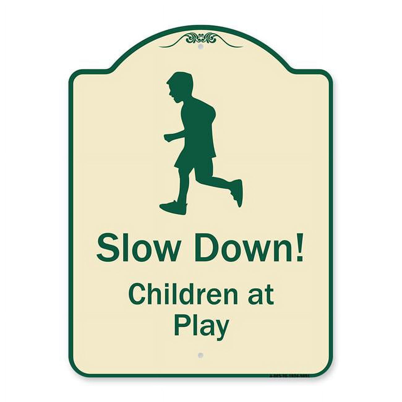 SignMission 18 x 24 in. Designer Series Sign - Slow Down Children At ... SignMission 18 x 24 in. Designer Series Sign - Slow Down Children At ...
