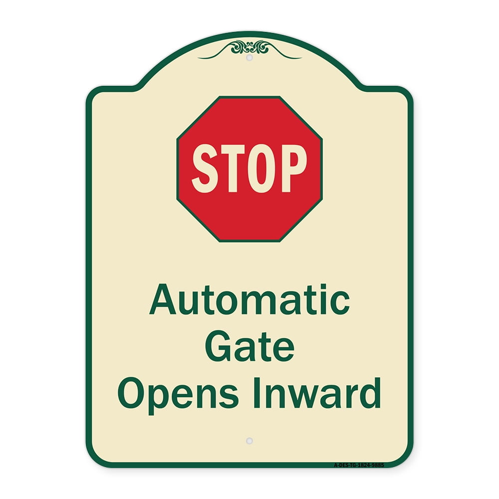 SignMission A-DES-TG-1824-9885 18 x 24 in. Designer Series Sign - Stop ...