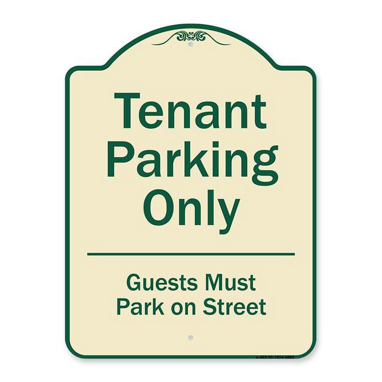 SignMission 18 x 24 in. Designer Series Sign - Tenant Parking Only ...