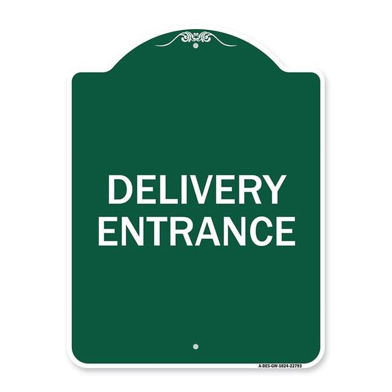 SignMission 18 x 24 in. Designer Series Sign - Traffic Entrance Sign ...