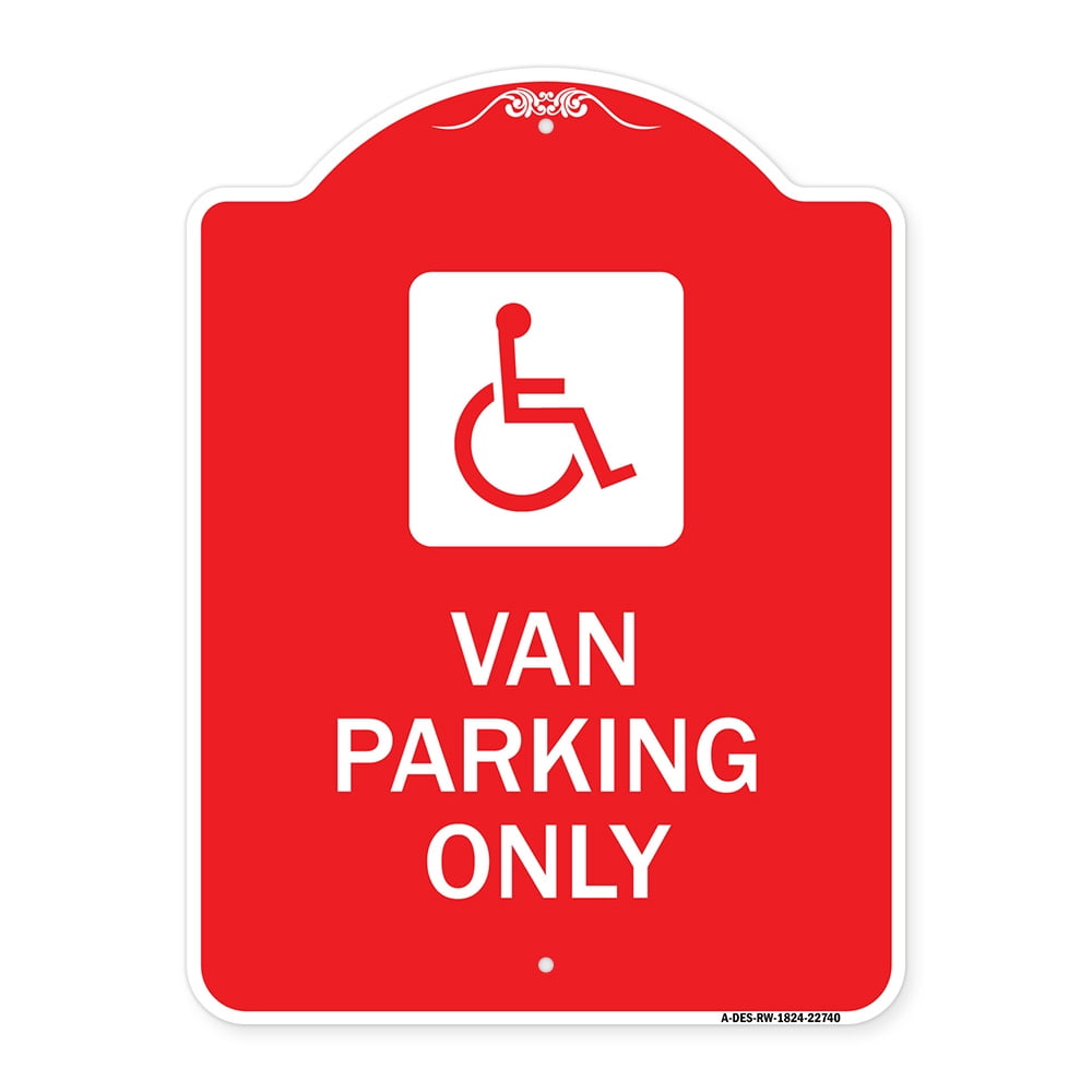 SignMission A-DES-RW-1824-22740 18 x 24 in. Designer Series Sign - Van ...