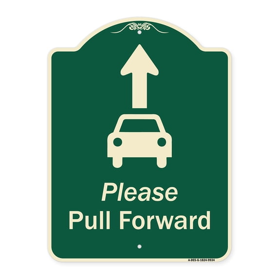 SignMission A-DES-G-1824-9934 18 x 24 in. Green Designer Series Sign ...