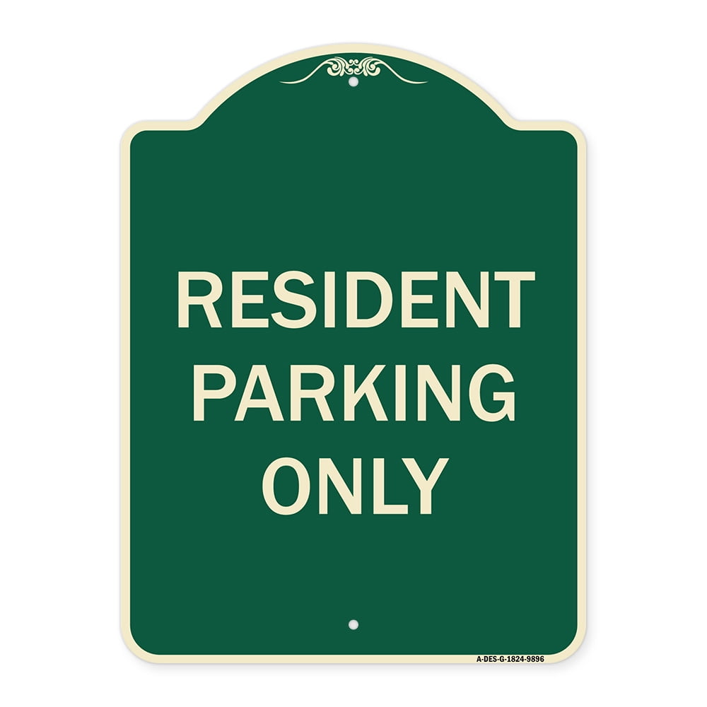 SignMission A-DES-G-1824-9896 18 x 24 in. Green Designer Series Sign ...