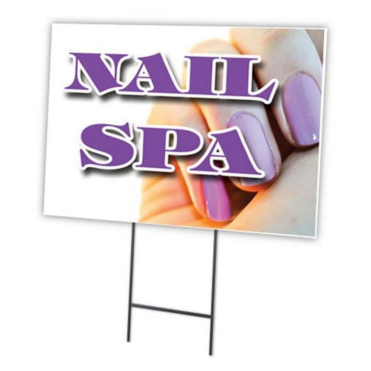 SignMission 18 x 24 in. Nail Spa Yard Sign & Stake - Walmart.com