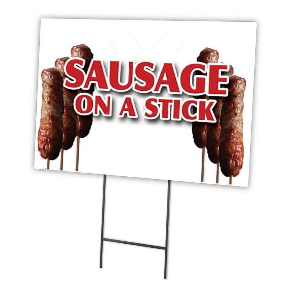 SignMission C-1824-DS-Sausage On A Stick 18 x 24 in. Sausage on A Stick ...