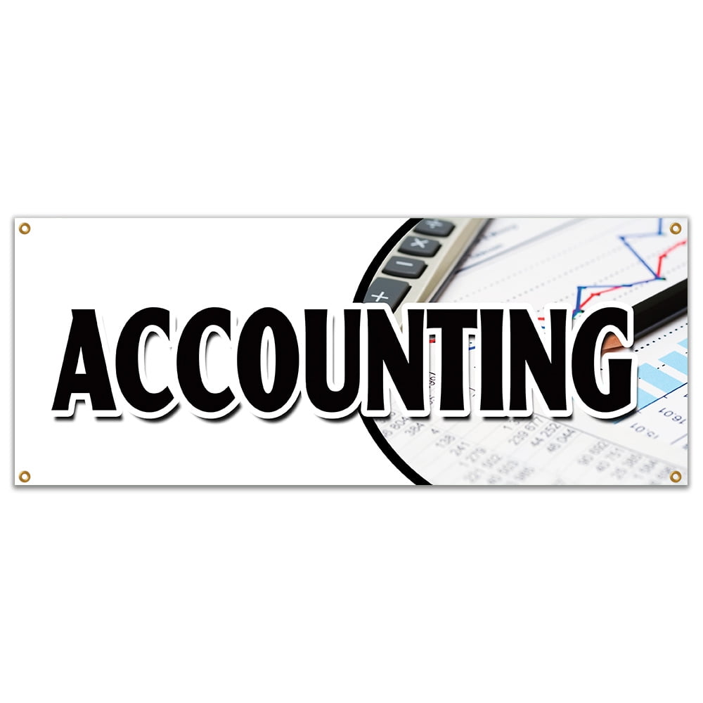 SignMission B-Accounting 18 x 48 in. Banner Sign - Accounting - Tax ...