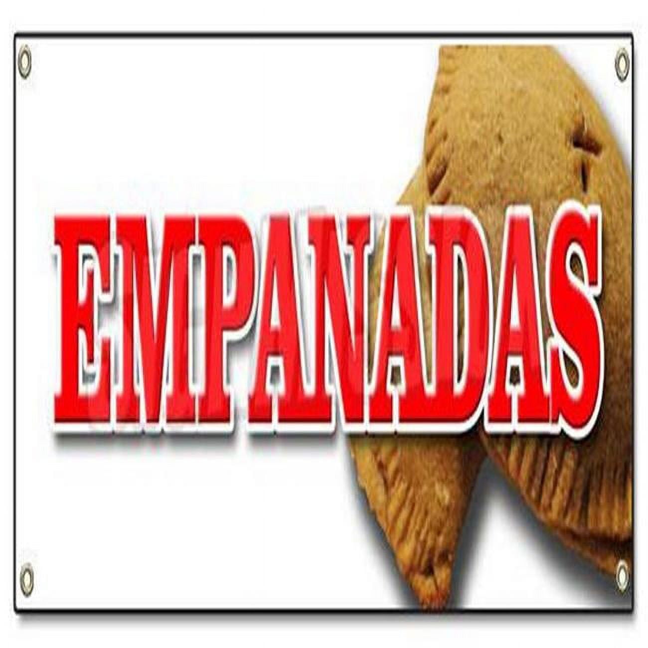 SignMission 18 x 48 in. Banner Sign - Empanadas - Latin Restaurant Food ...