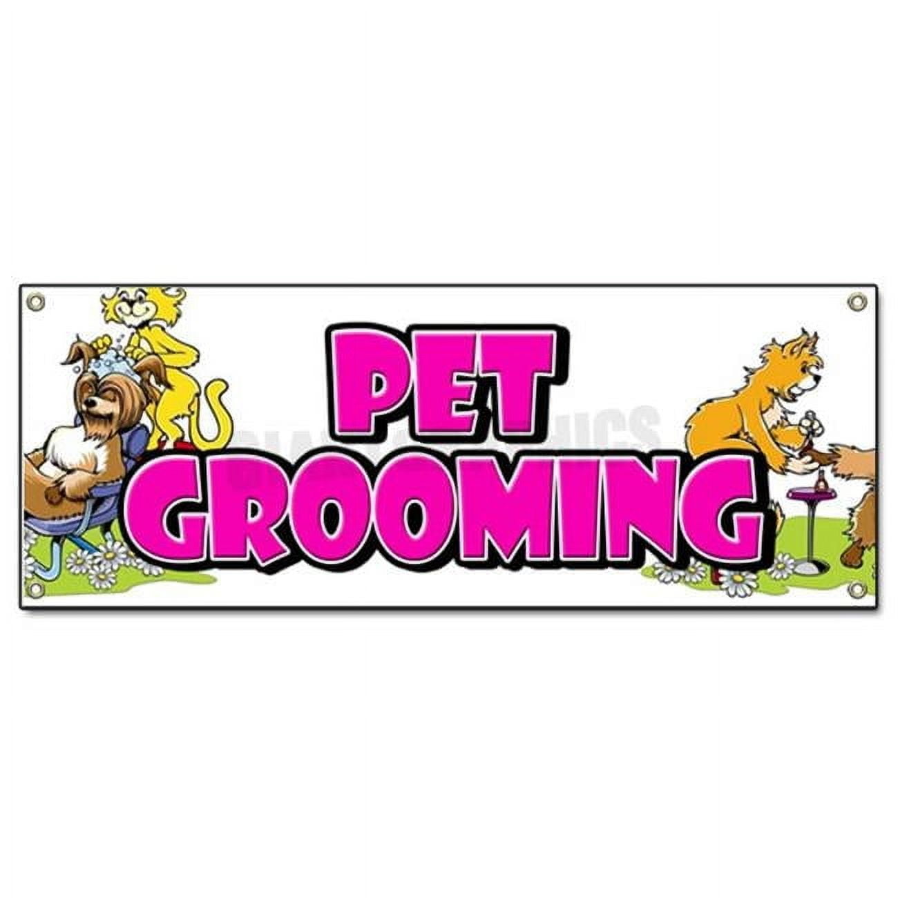 SignMission 18 x 48 in. Pet Groomer Banner Sign - Walmart.com