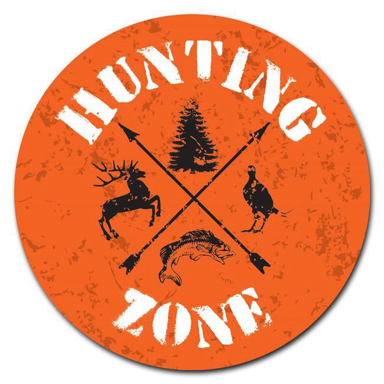 SignMission 2 in. Vinyl Laminated Decal - Hunting Zone - Walmart.com