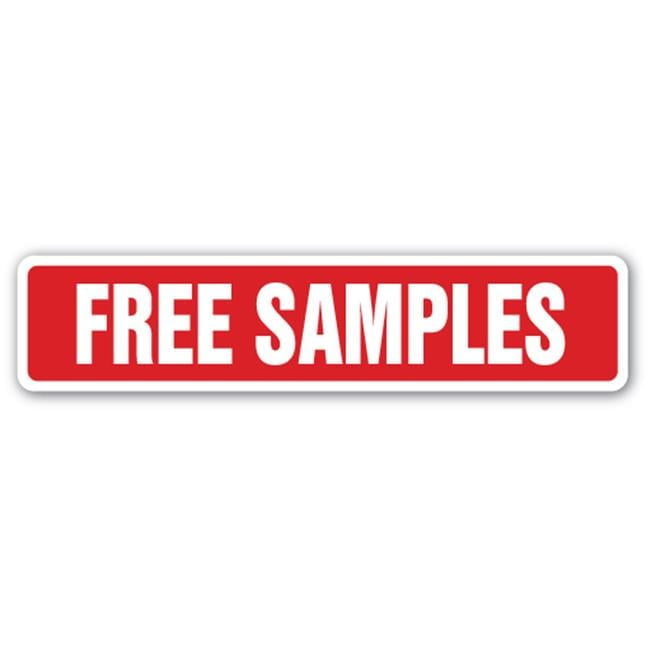 SignMission 2 x 9 in. Free Samples Street Sign - Decal Giveaways ...