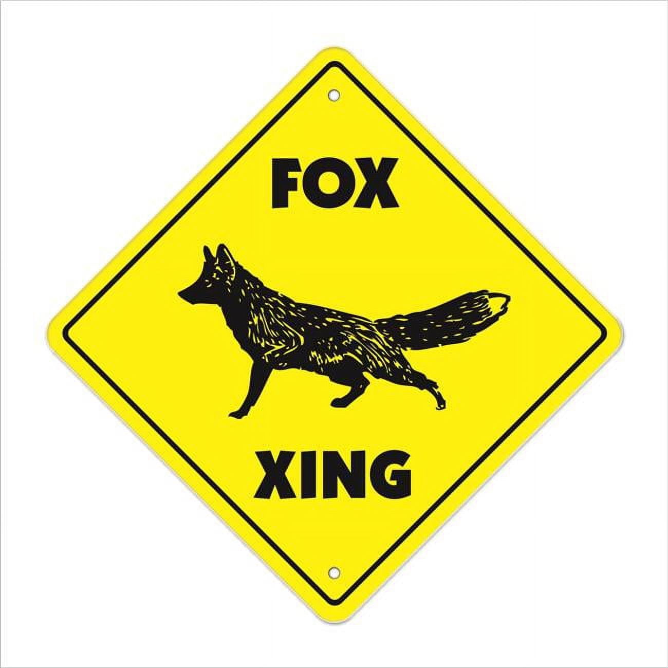 SignMission 20 x 20 in. Zone Xing Crossing Sign - Fox - Walmart.com