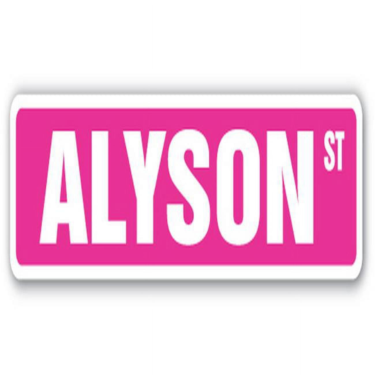 SignMission 24 in. Alyson Street Childrens Name Room Sign - Walmart.com