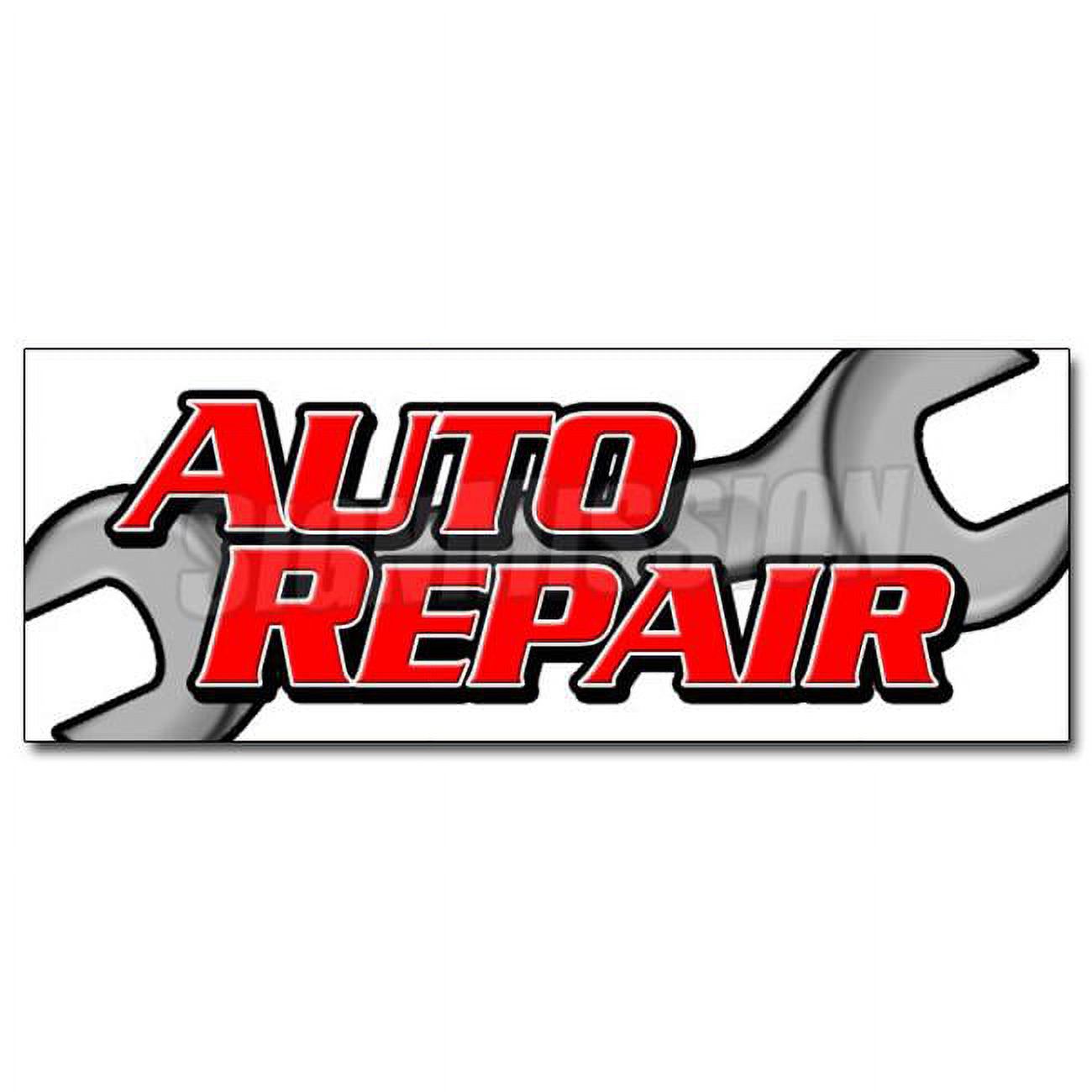 SignMission 24 in. Auto Repair Decal Sticker - Car Shop Mechanic Tools ...