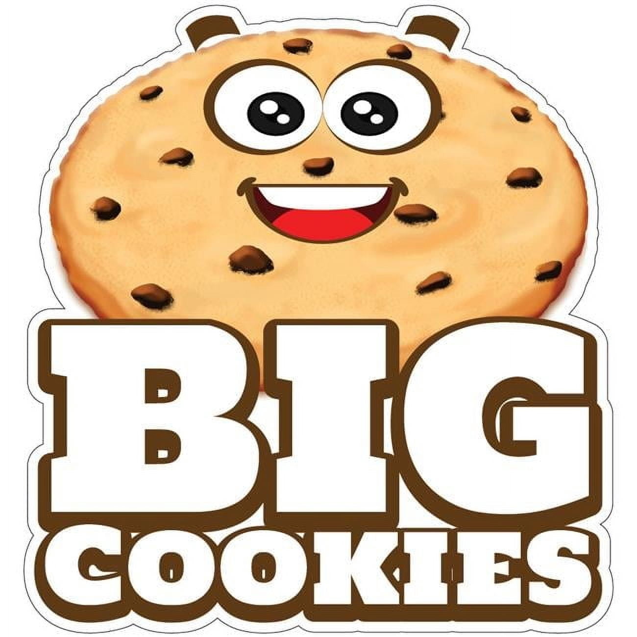 SignMission 24 in. Big Cookies Decal Concession Stand Food Truck ...