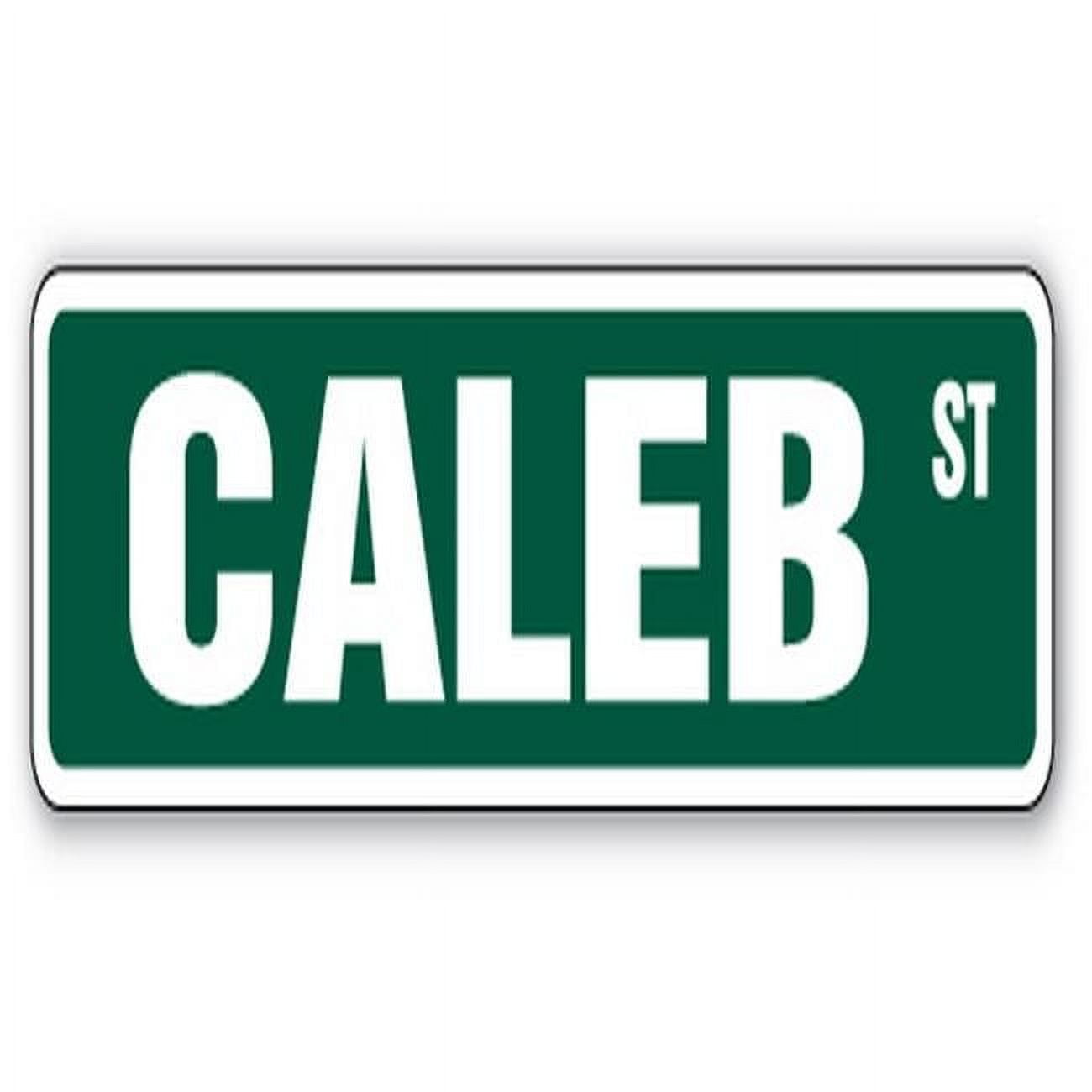 CALEB Street Sign Childrens Name Room Sign | Indoor/Outdoor | 24" Wide ...