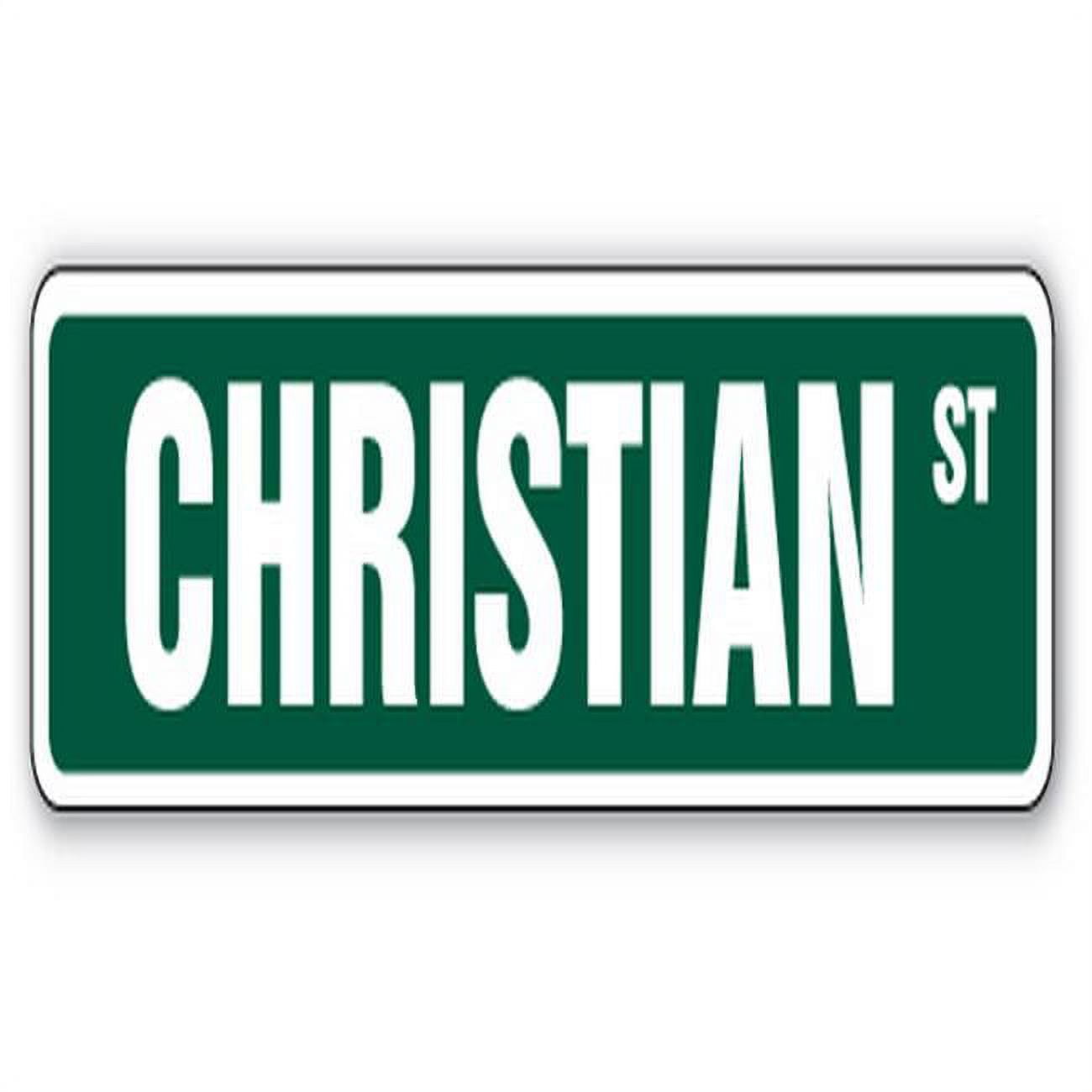 SignMission 24 in. Christian Street Childrens Name Room Sign - Walmart.com