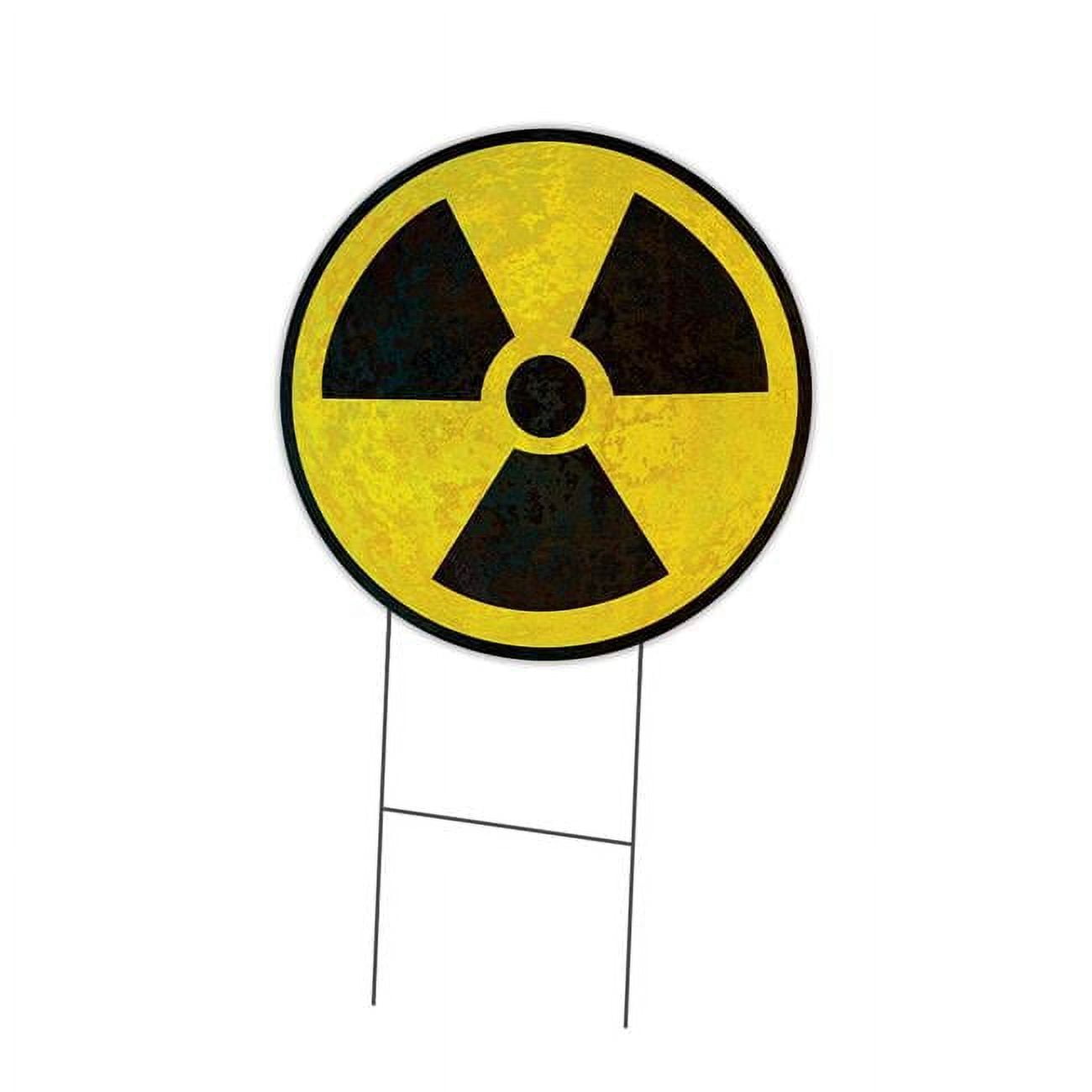 SignMission C-24-CIR-DS-WS- Radioactive 24 in. Double Sided Corrugated ...