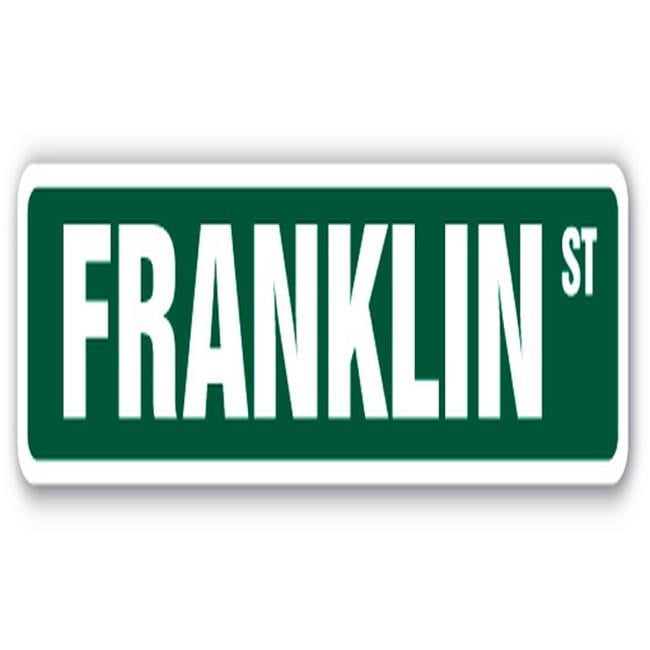 FRANKLIN Street Sign Childrens Name Room Sign | Indoor/Outdoor | 24 ...