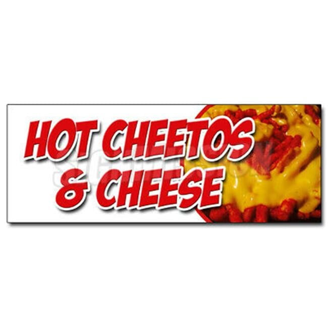 SignMission 24 in. Hot Cheetos & Cheese Decal Sticker - Melted Mexican ...