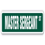 SignMission 24 in. Master Sergeant Street Sign - Us Army Usa Military ...